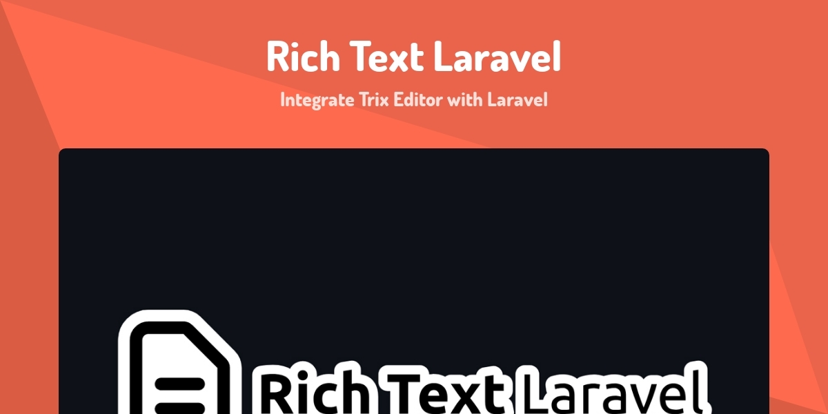 Rich Text Laravel Integrate Trix Editor With Laravel Made With Laravel 2936